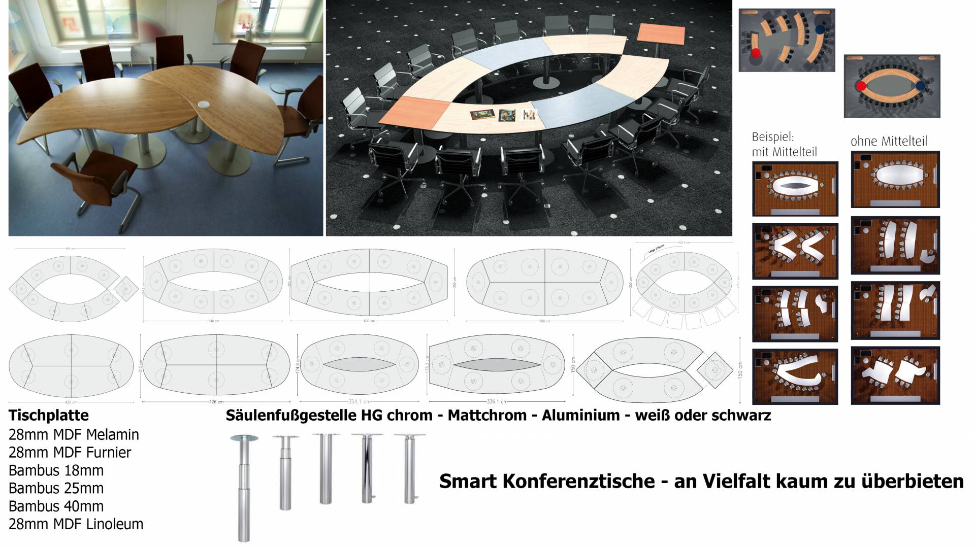 Smart Conference tables - variety hard to beat - Vital-Office